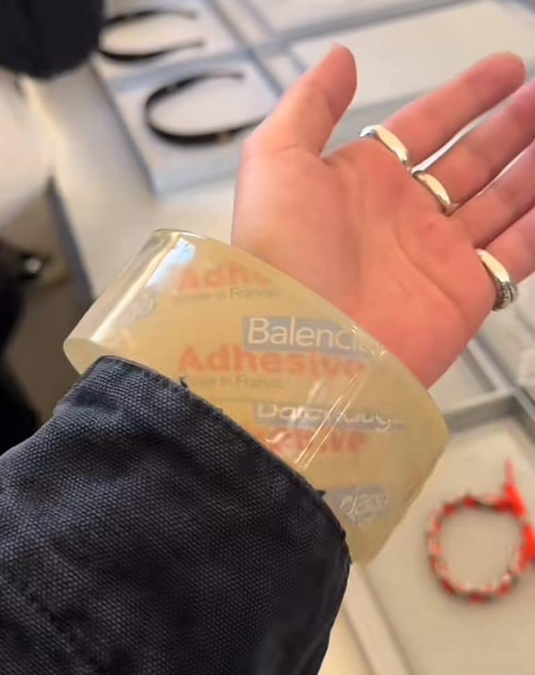 Viral Strange - Balenciaga is selling for $4000 a roll tape bracelet