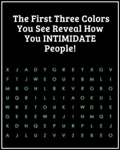 The First 3 Colors You See Reveal Your Personality