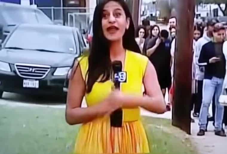 Reporter Goes Viral on Live Broadcast As Wind Causes Wardrobe Malfunction